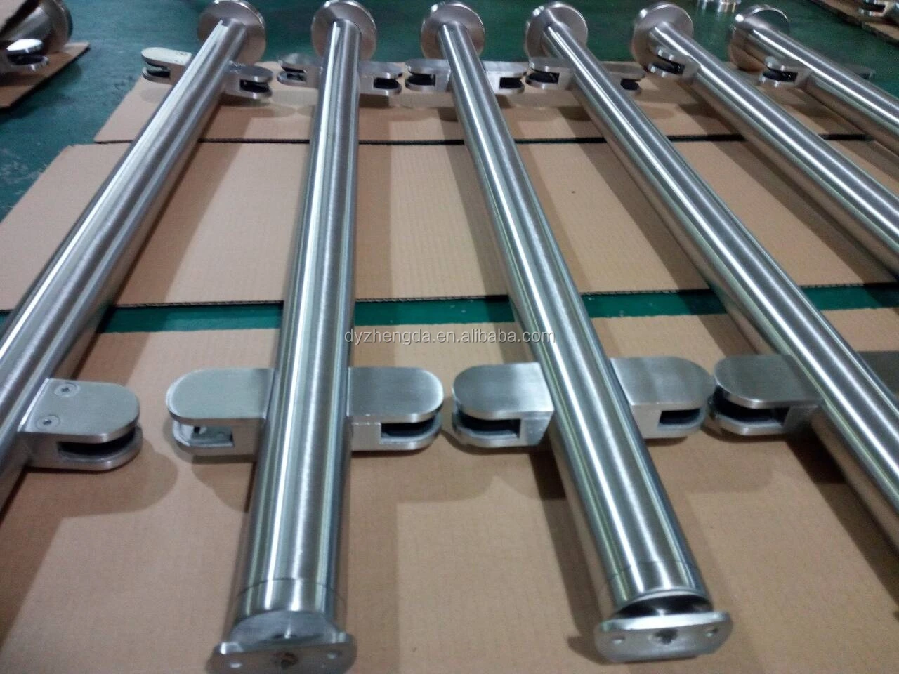 304 Handrail Balcony Stainless Steel Round Post Systems