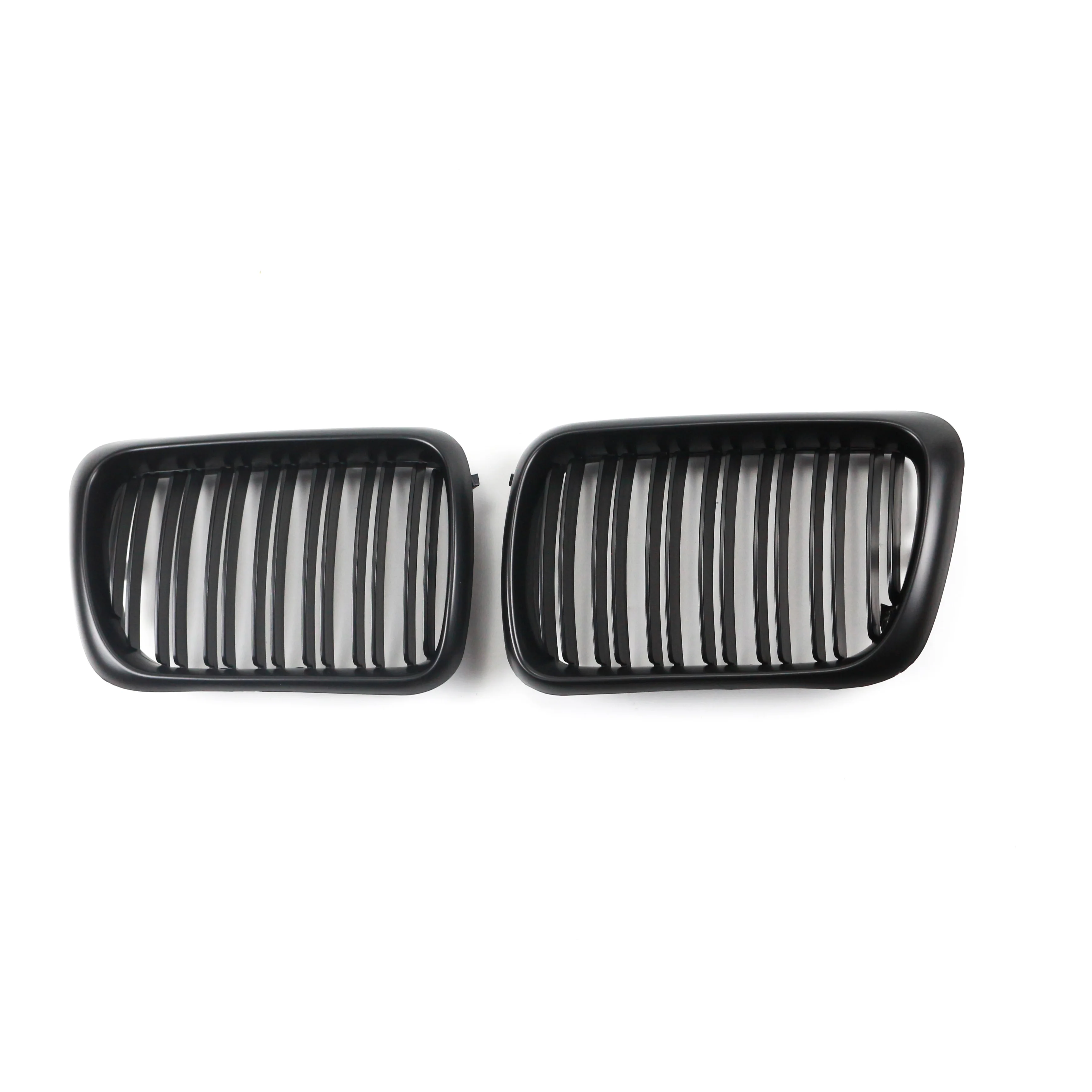 New Product Abs Car Front Bumper Grille Matte Black Double Slat Line ...