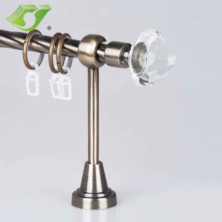 Shop Our New Design Diamond Crystal Glass Finials for Drapery Rods