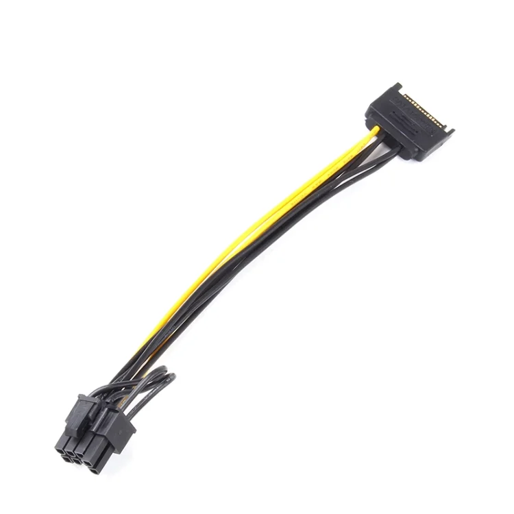 15P SATA to 8P Extension Cable - 20cm Power Cord for PC