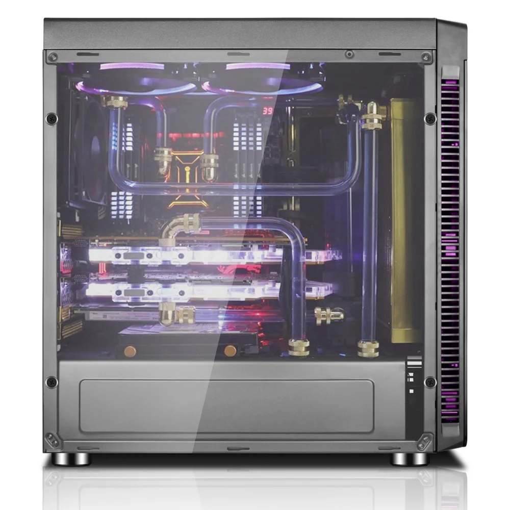 Rgb Backlit Style Pc Gamer Towers Aluminum Customize Gaming Computer ...
