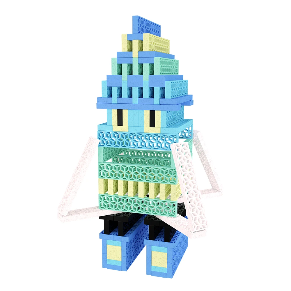 Hot Selling Archimedes Plastic Building Blocks Toy Bamboo Creative ...