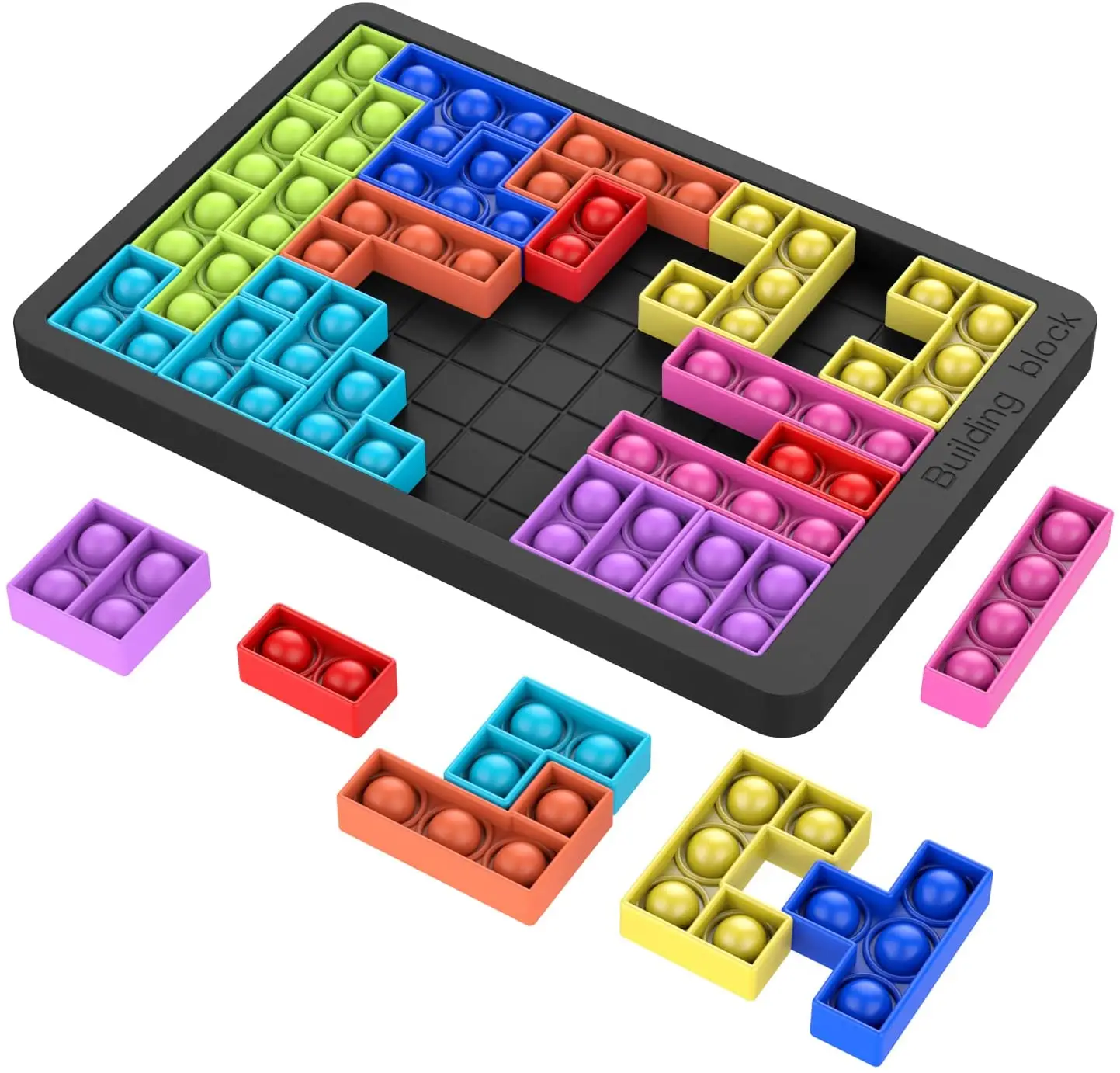 Popping Building Blocks Fidget Toys Bubble Toys Fidget Learning Squeeze ...