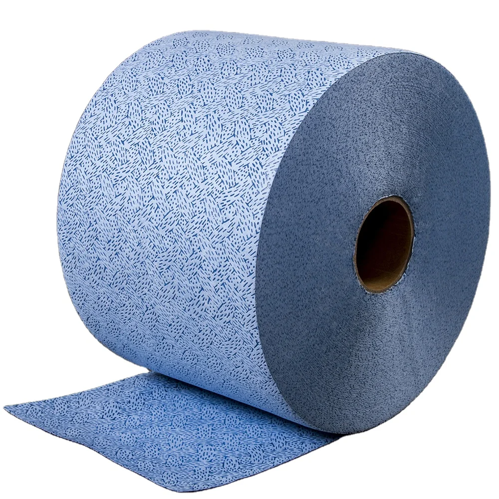 Blue Color 100% PP Melt Blown Wipes Industrial Oil Wiping Cloth Machine ...