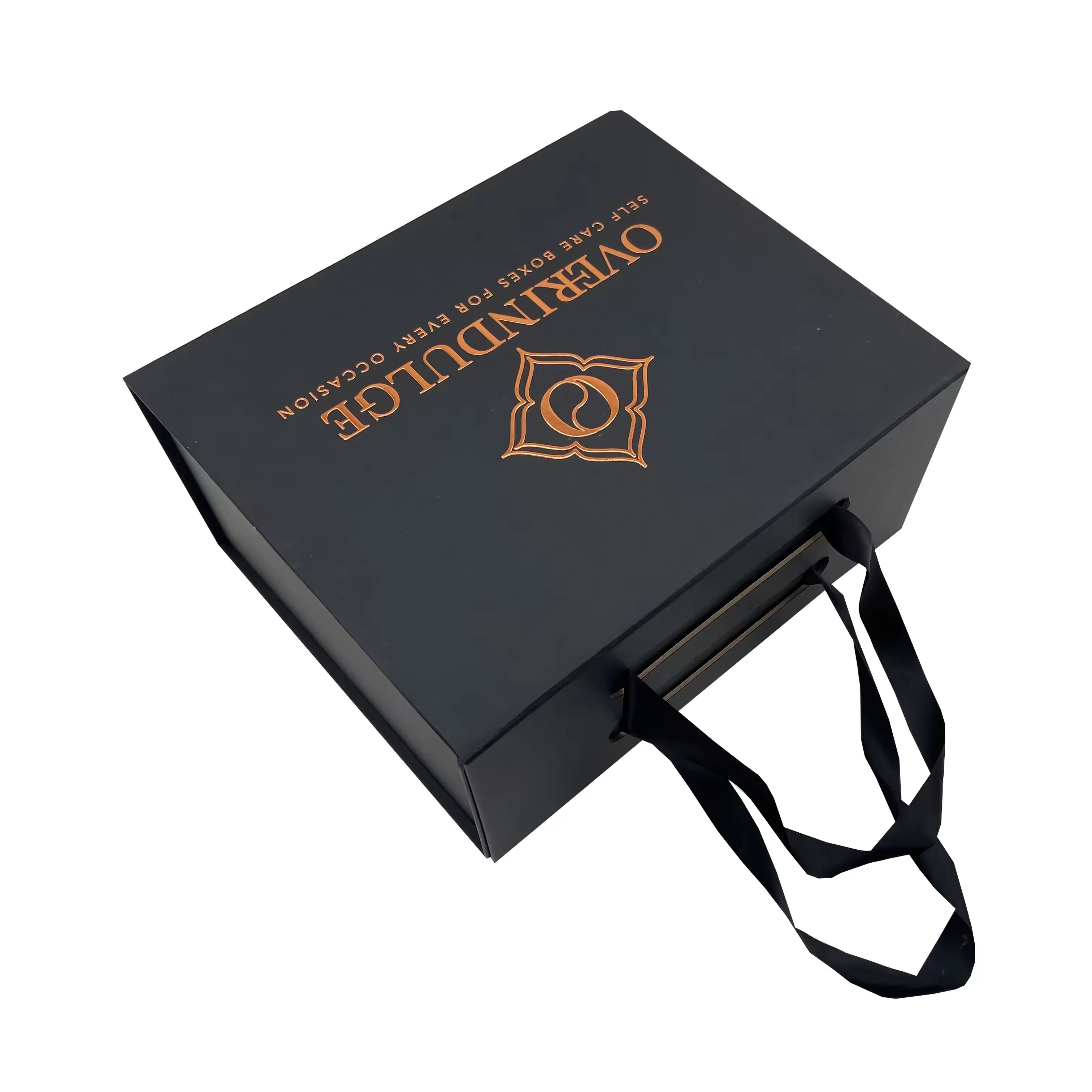 Luxury Black Custom Apparel Shoes Clothing Packaging Boxes With Magnets ...