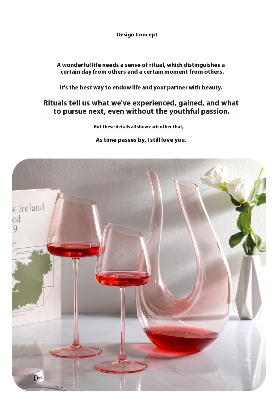 Wholesale Hand Blown Modern Pink Flamingo Beveled Crystal Wine Goblet ...