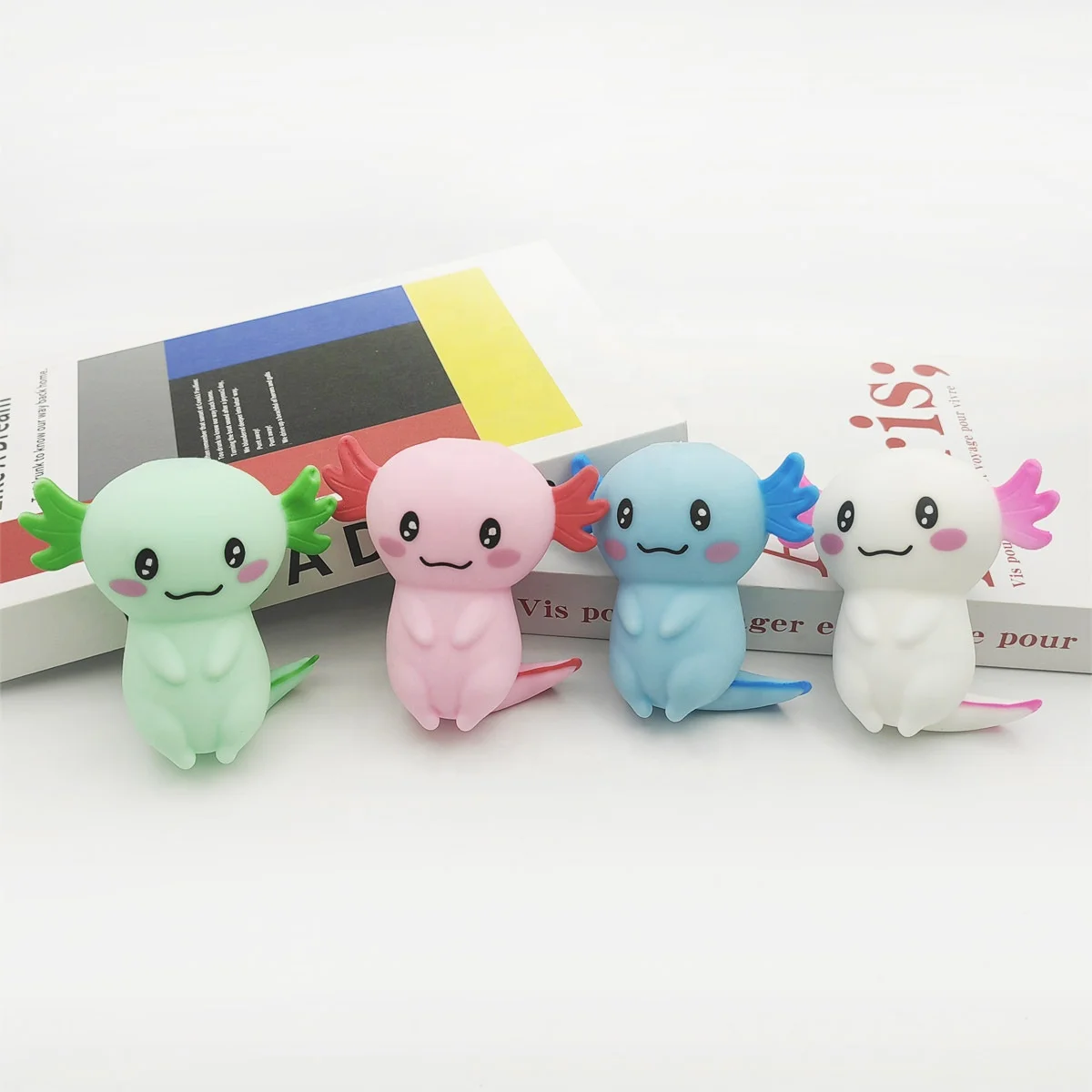 New Arrival Axolotl Tpr Stress Relief Stress Toy Mochi Soft Squishy ...