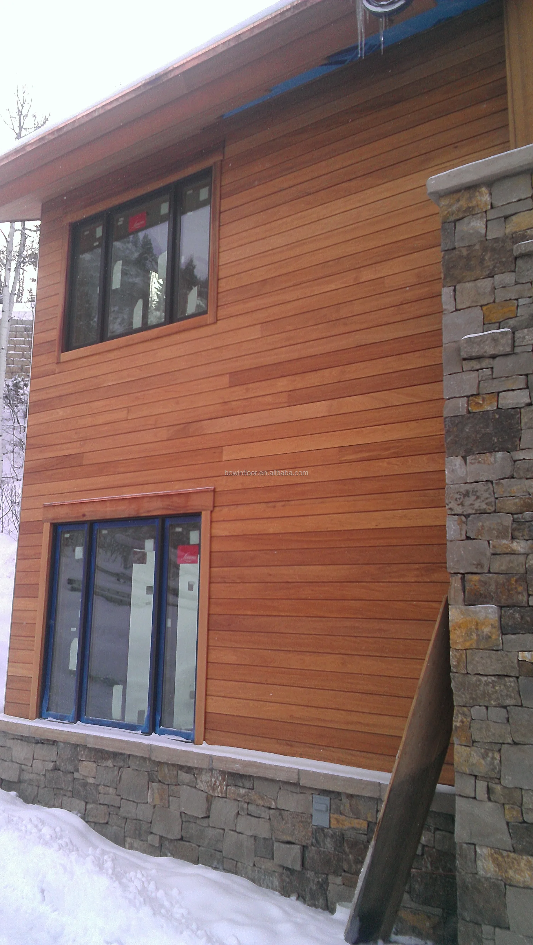 Brazilian Teak Rain Screen Exterior Wood Siding - Durable & Stylish