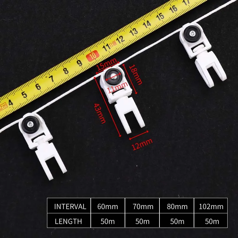 Ripple Fold Curtain Track For Motorized Curtain Glider And Manual ...
