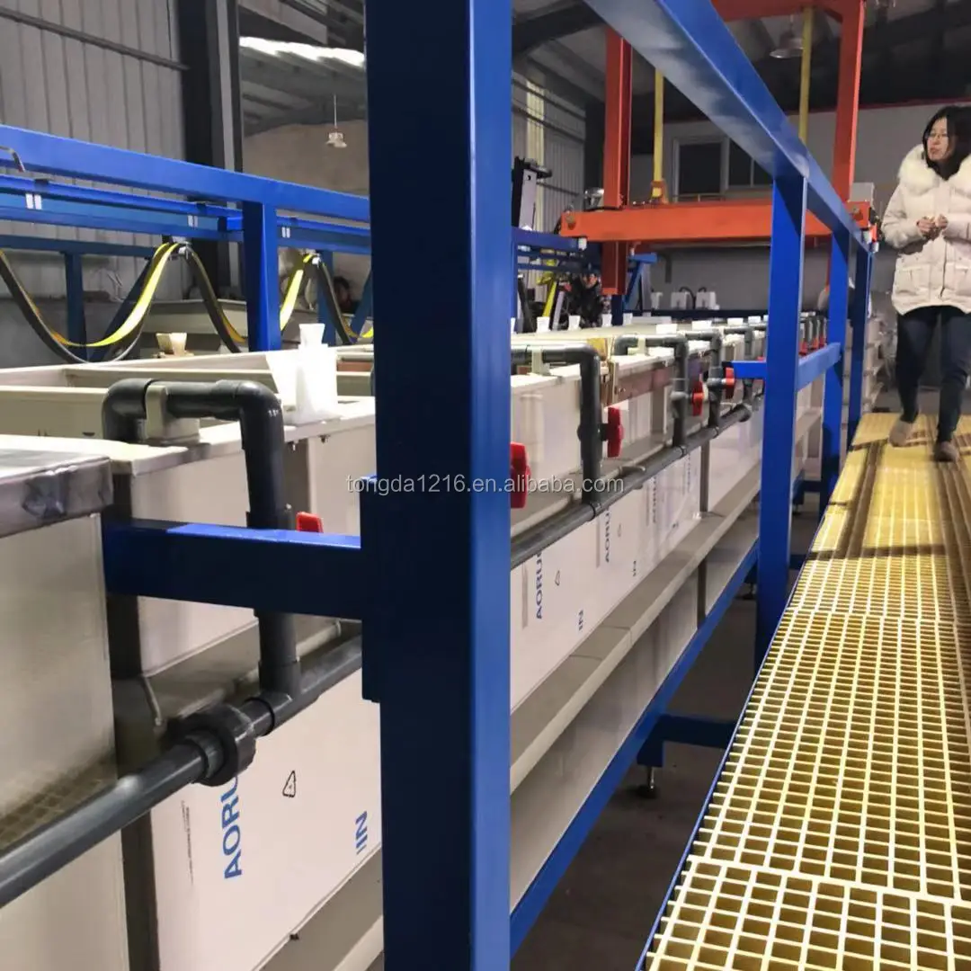 Electroplating Of Copper / Rack Plating Line Full Automatic / Steel ...