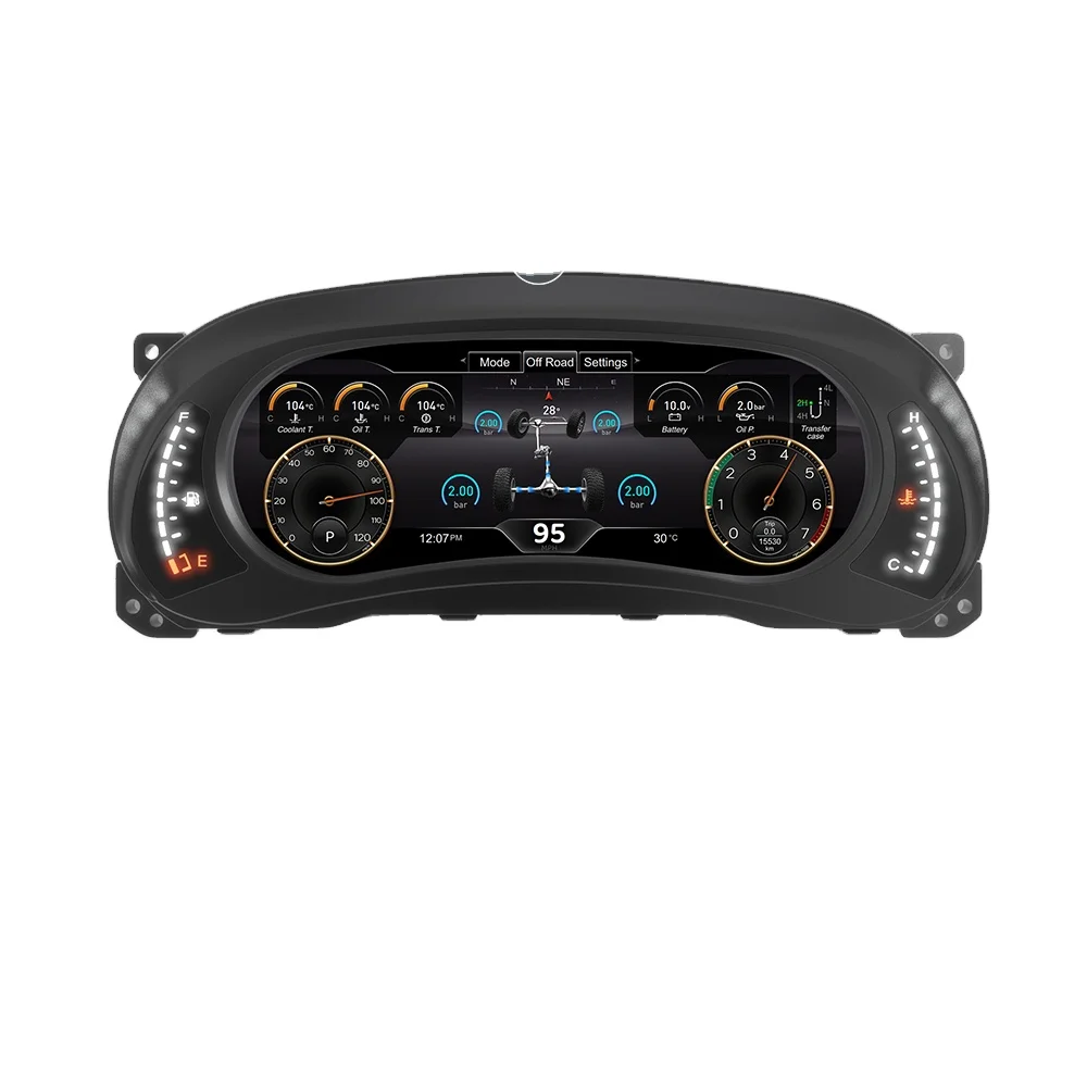 12.3" Digital Dashboard for Jeep Wrangler JK 2011-2017 1920x720 HD ...