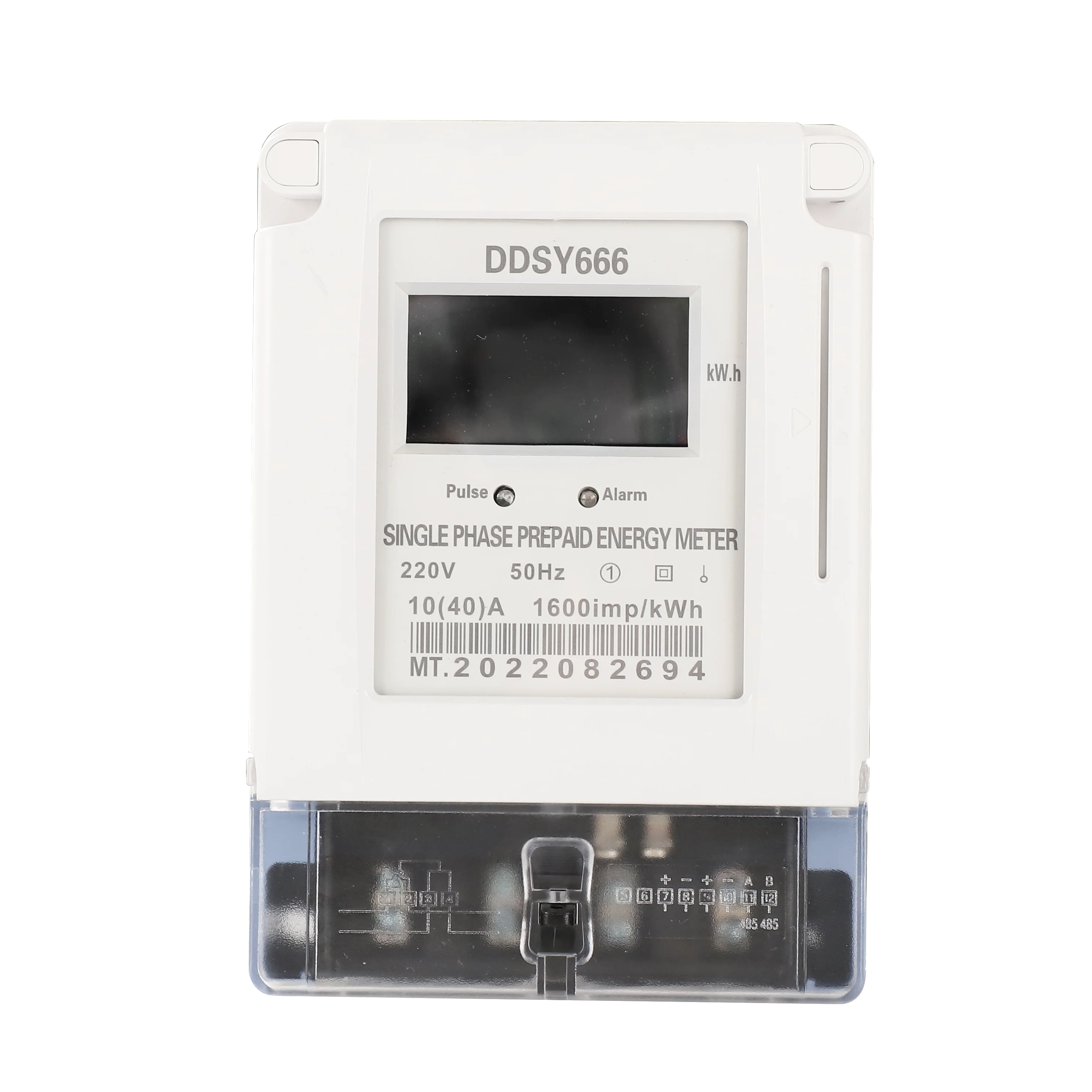 DDSY666 Single Phase Prepaid Electricity Meter - Digital LCD Energy ...
