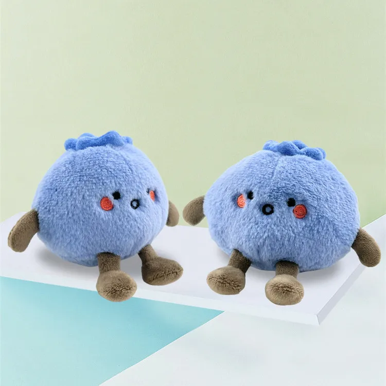 Custom Lovely Stuffed Blueberry Toys Decoration Plush Soft Keychain ...