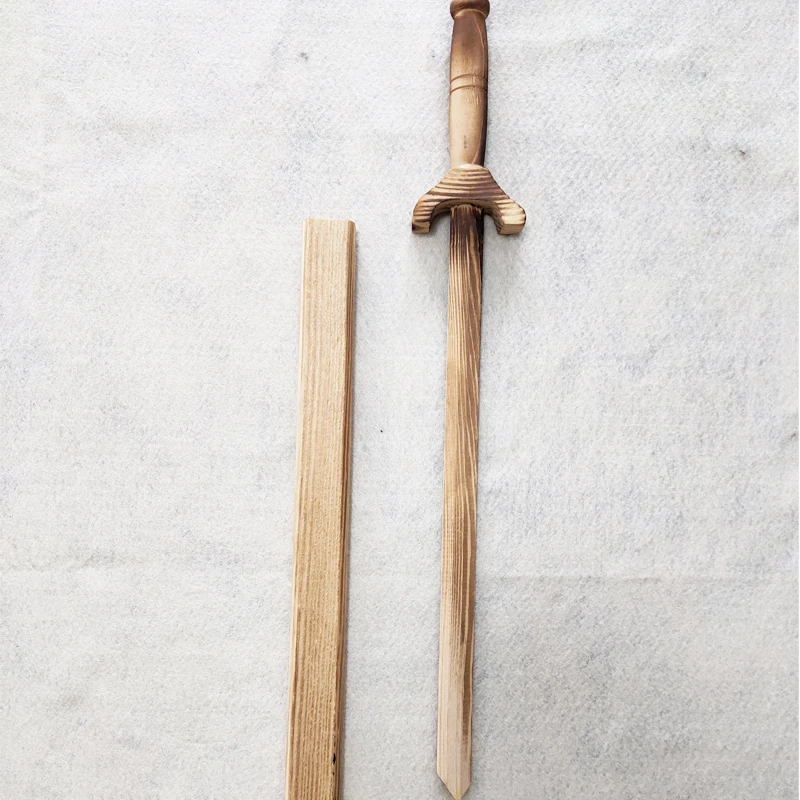 Handmade Wooden Toy Sword With Scabbard - Buy Sword,Toy Sword,Wooden ...