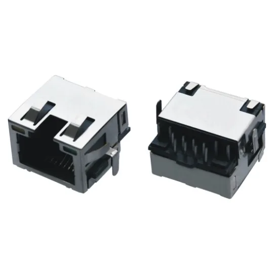Low Profile Rj45 Smt Mini Rj45 Connector Embedded Pcb Jack With Lamp ...