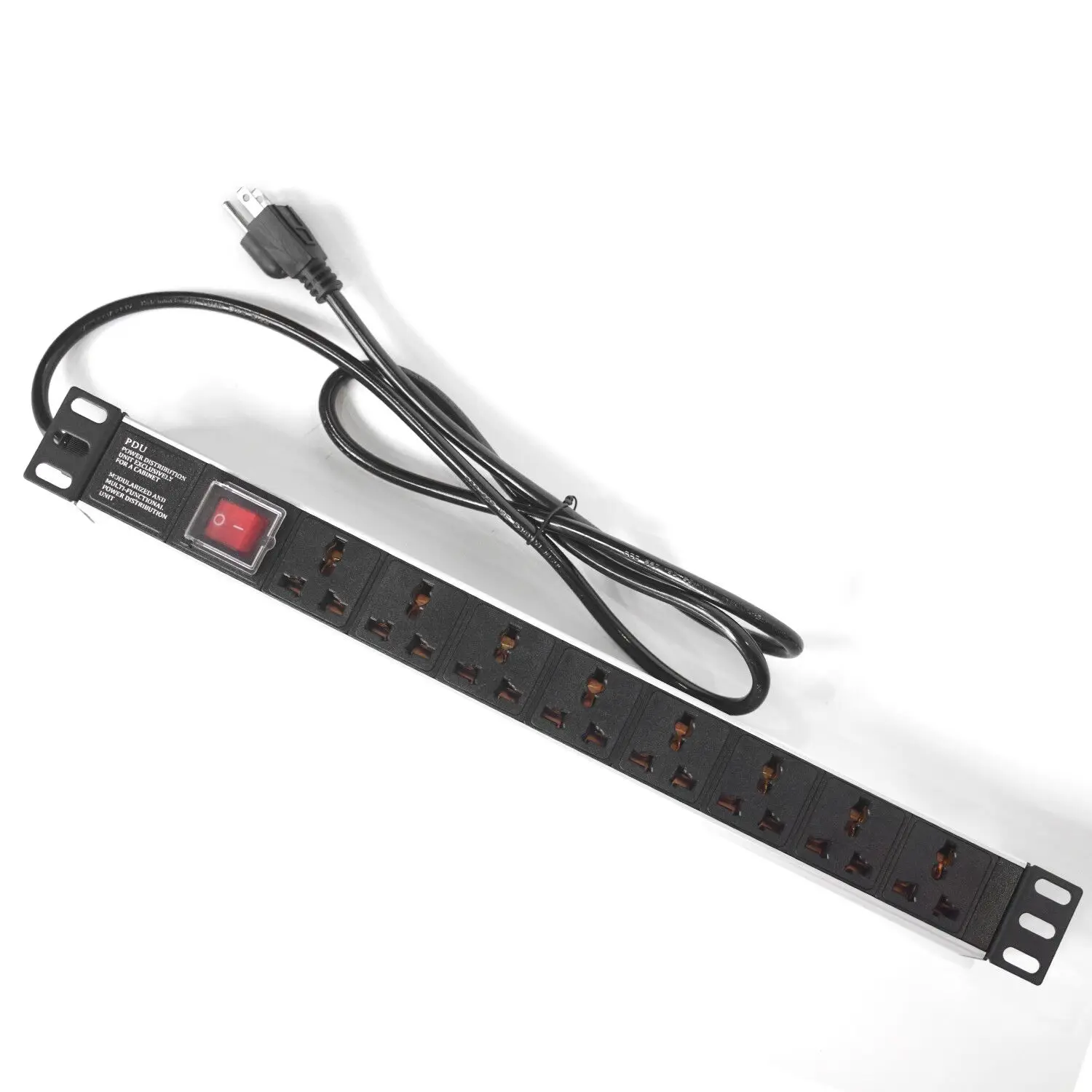 8 Ways Pdu 19 Inch Pdu Us Standard 1U Power Distribution With One ...