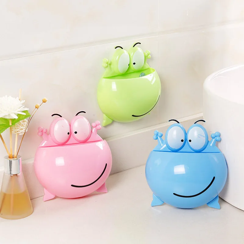 Cute Cartoon Frog Toothbrush Holder Kids Tooth Brushes Storage For ...