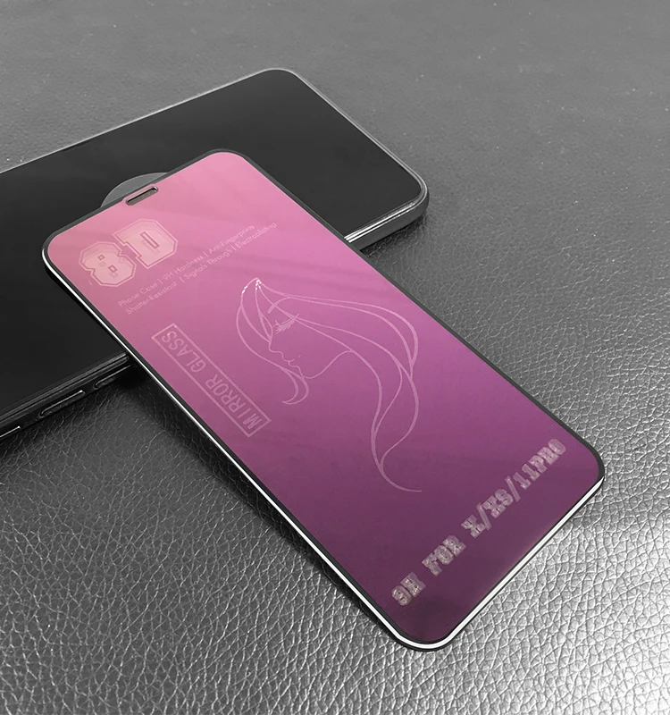 2.5d Anti Fingerprint Tempered Glass Mirror Screen Protector - Buy ...