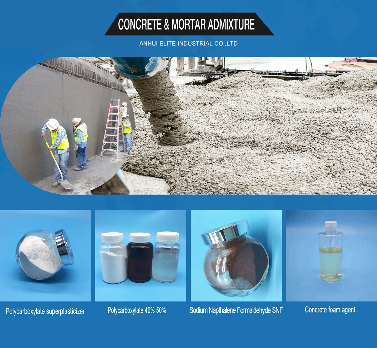 Anhui Elite Industrial Co., Ltd. - concrete admixture, pp fiber