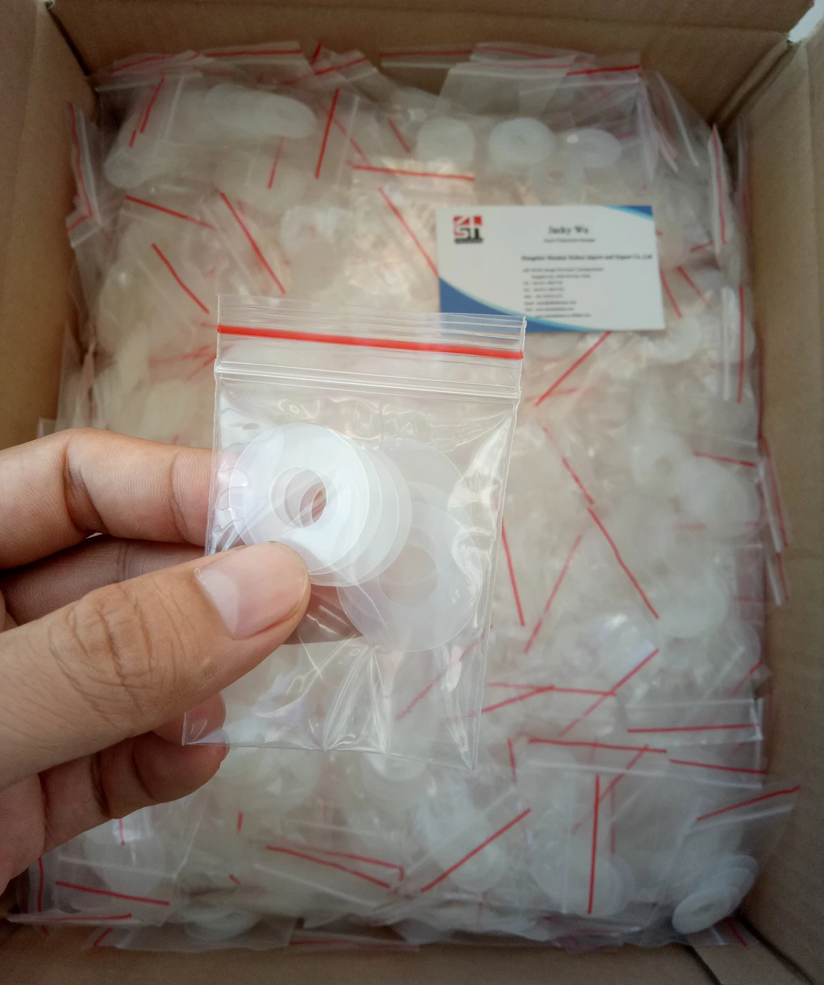 Nylon PA66 Flat Washers - Clear Plastic Washers for General Industry