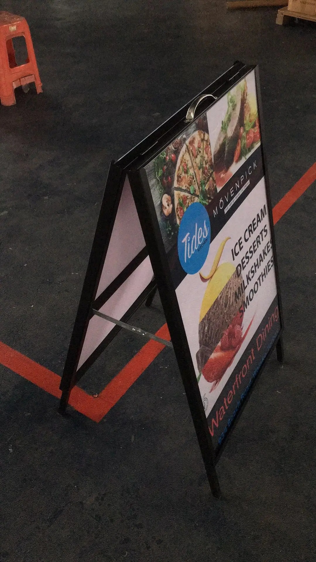Metal Advertising Boards Stand Free Standing Display A Frame Double ...