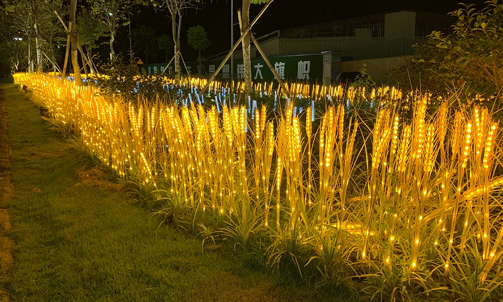 Simulation Wheat Led Flower Light Stand - Buy Led Wheat Light,Landscape ...