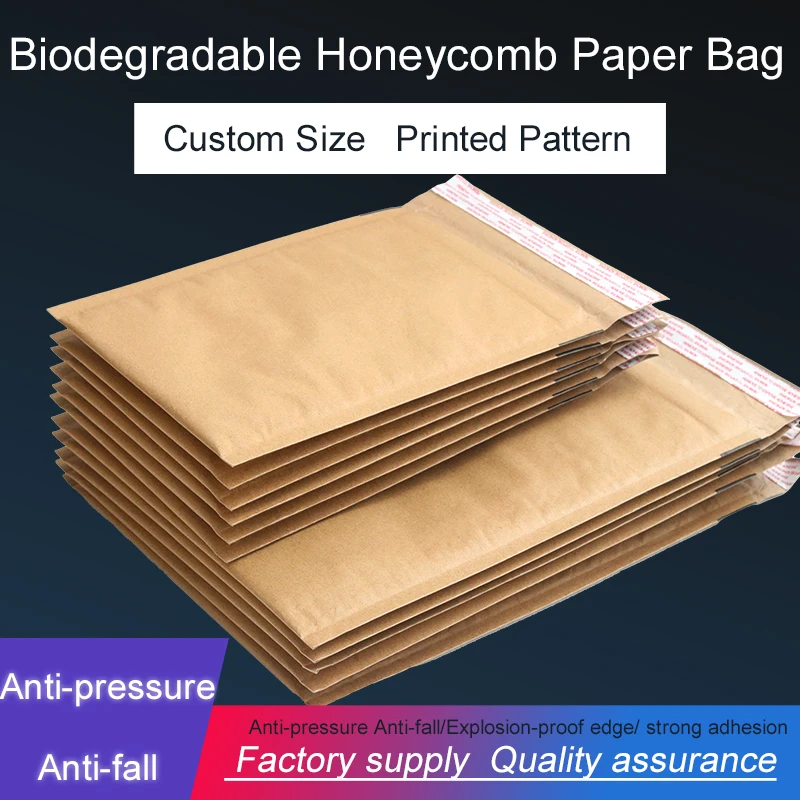 Recycled Kraft Brown Packaging - Honeycomb Mailers