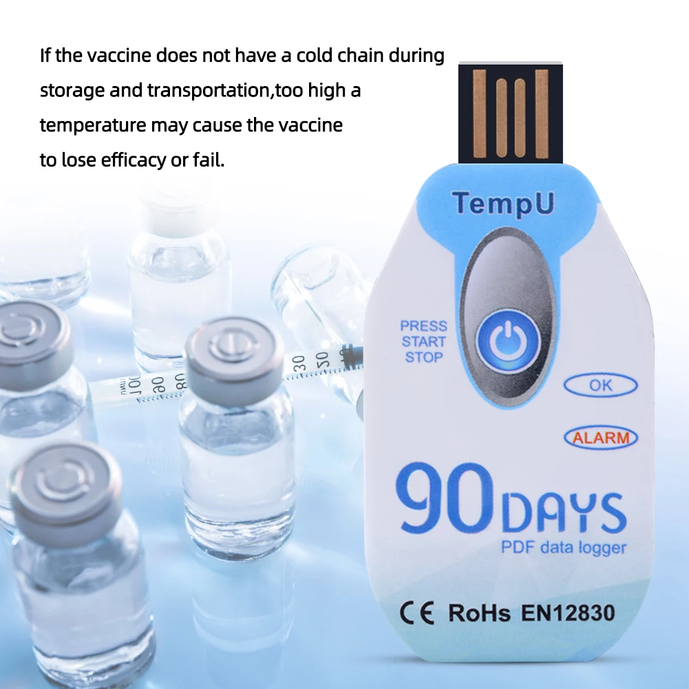 Temperature Data Logger - 90 Days Record Every 15 Mins