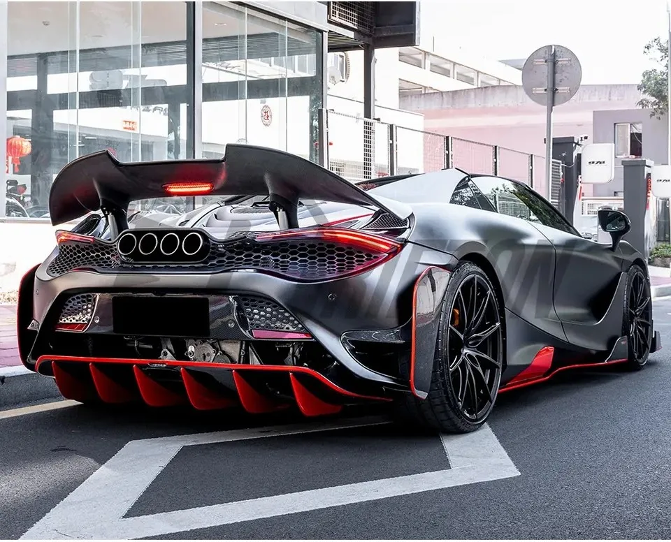 Upgrade to 765LT Style Carbon Fiber Bodykit Front Rear Bumper Assembly ...