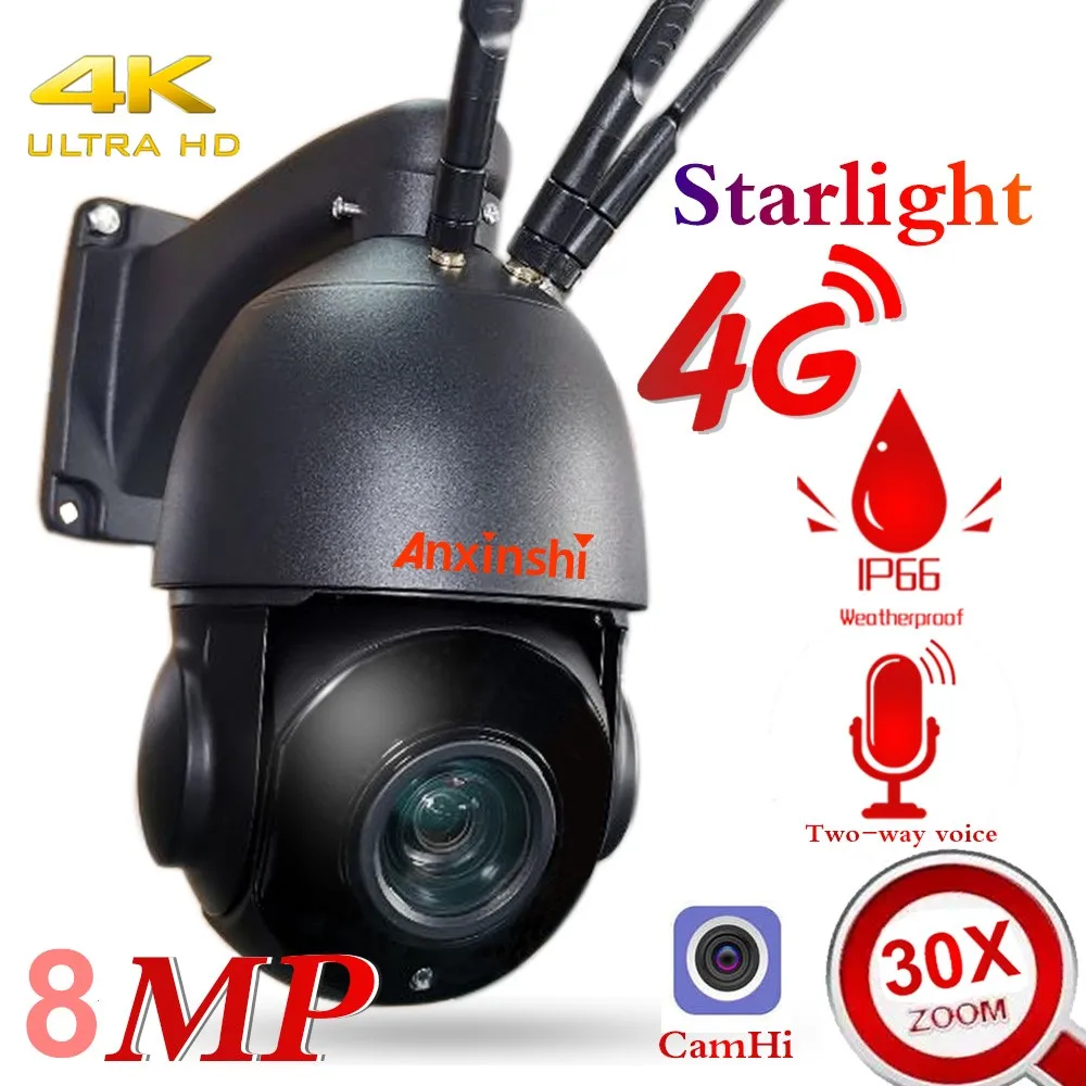 4K Resolution Camhi APP Network IP H265 WIFI PTZ Camera
