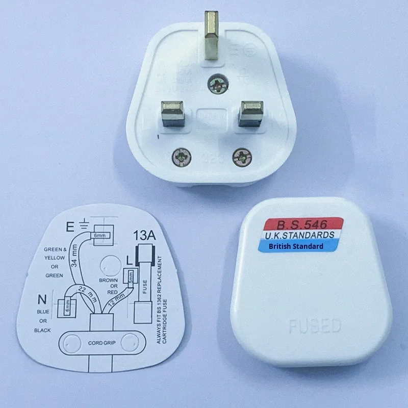 Plug Top 13amp High Quality British Wire Plug 13A 250V BS Type-G 3 Pin ...