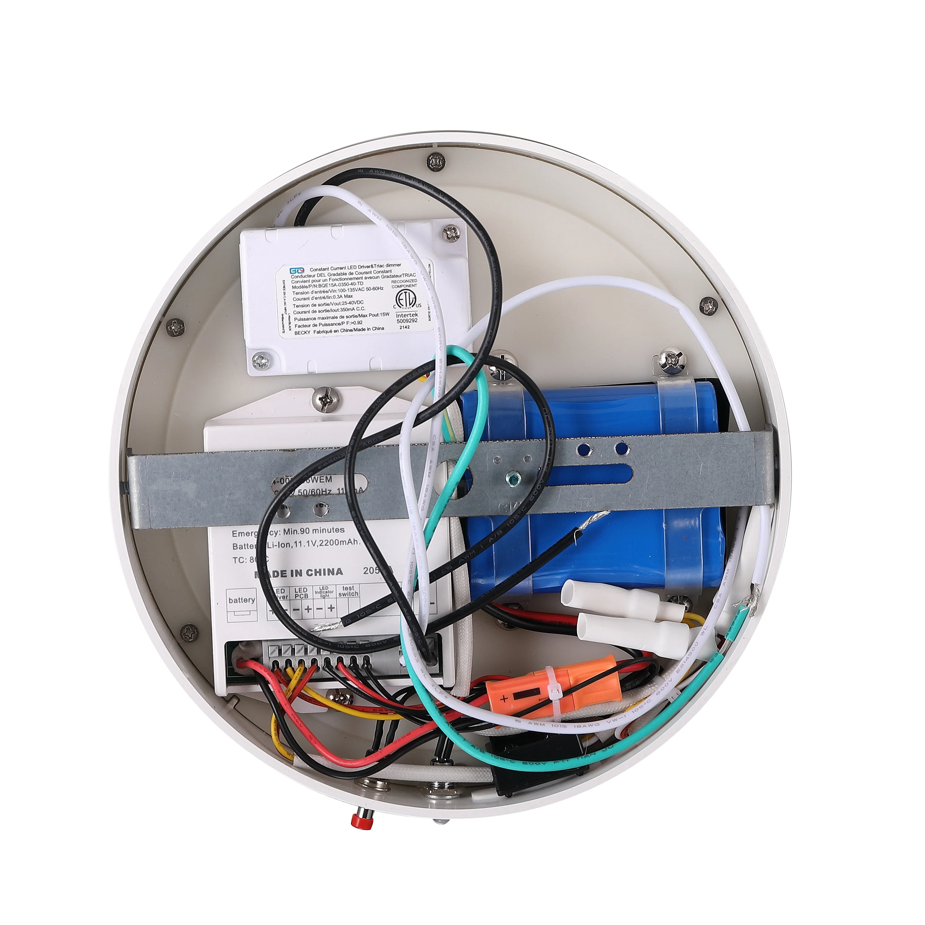 12inch Led Round Panel Ceiling Mount Emergency Light 18w 3cct Tunable ...