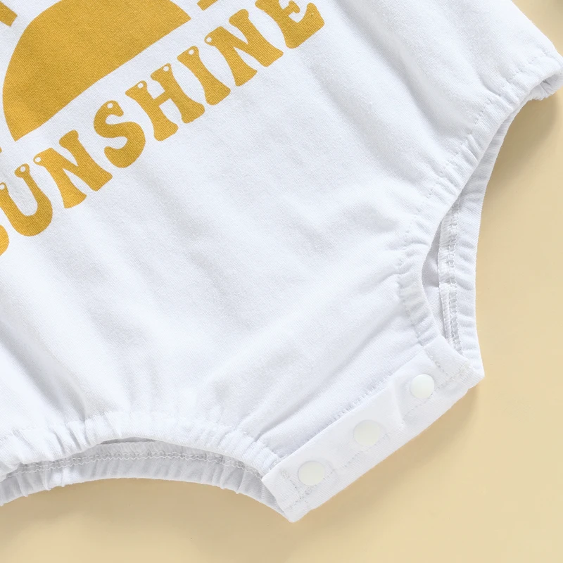 Unisex Boho Baby Boy Girls Clothes Infant Bubble Romper Color Block Short Sleeve Rainbow ...