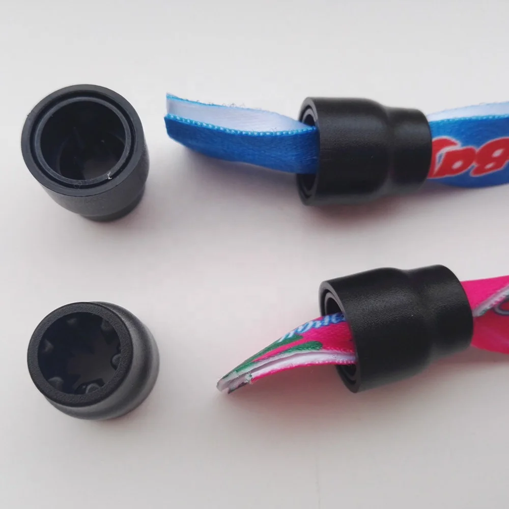 Plastic Sliding Lock For Woven Ribbon Christmas Wristband - Buy Bell ...