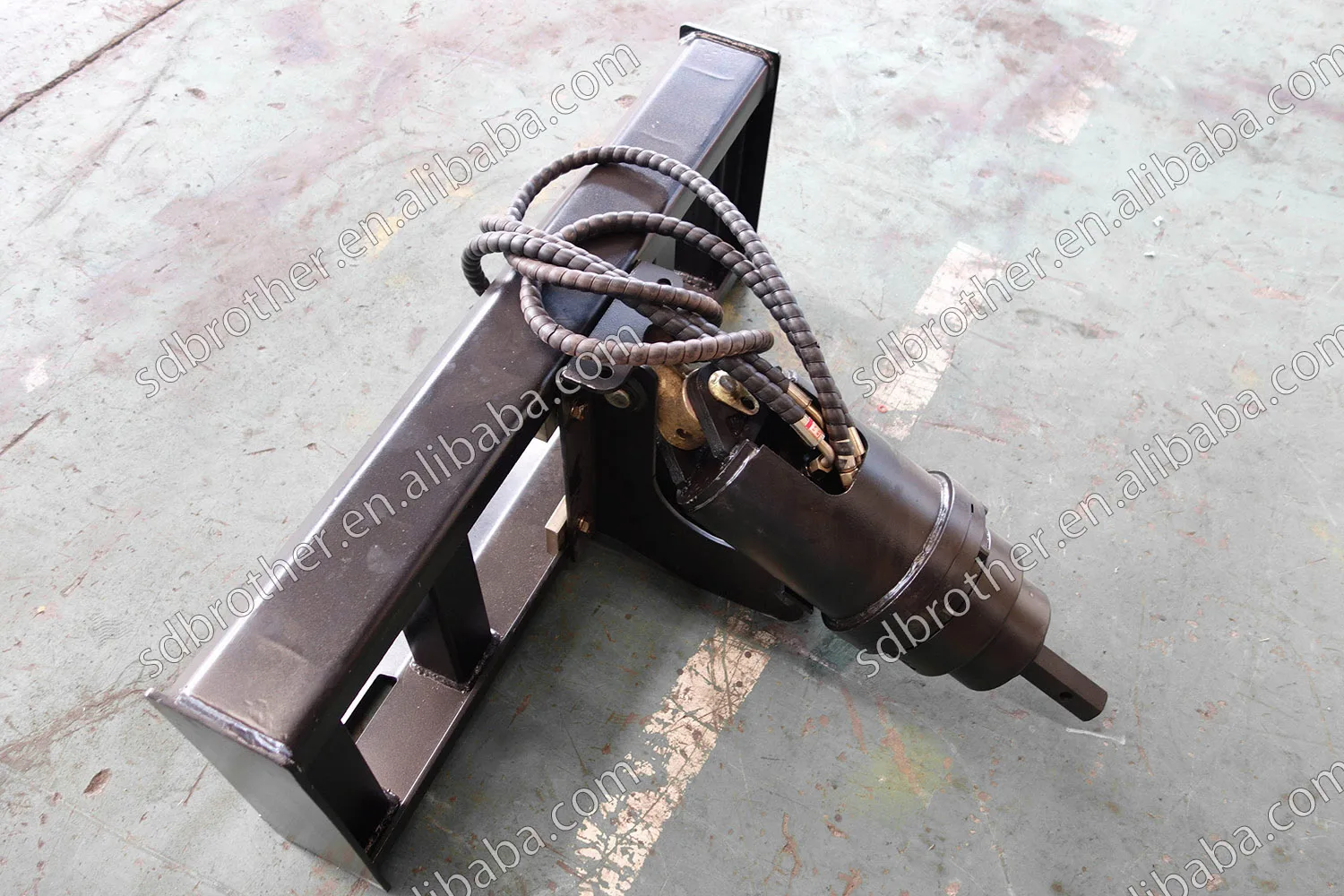 Skid Steer Auger Attachment - Power and Versatility