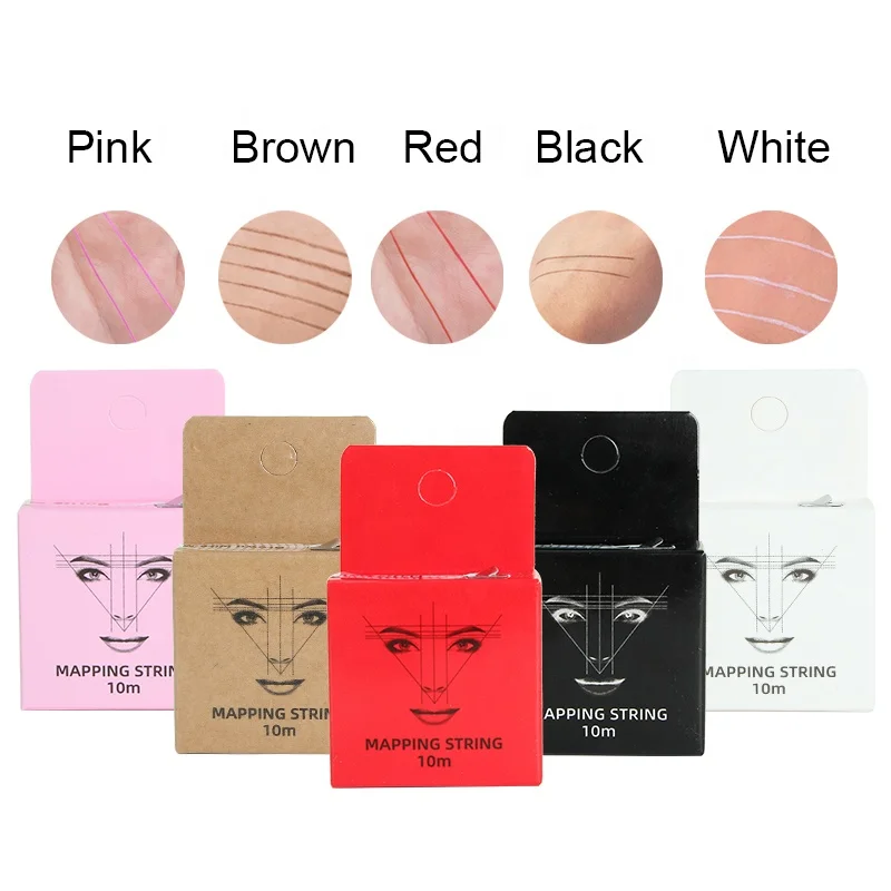Brow Accessories Supply 5 Colors Microblading Mapping String Pre-Inked ...