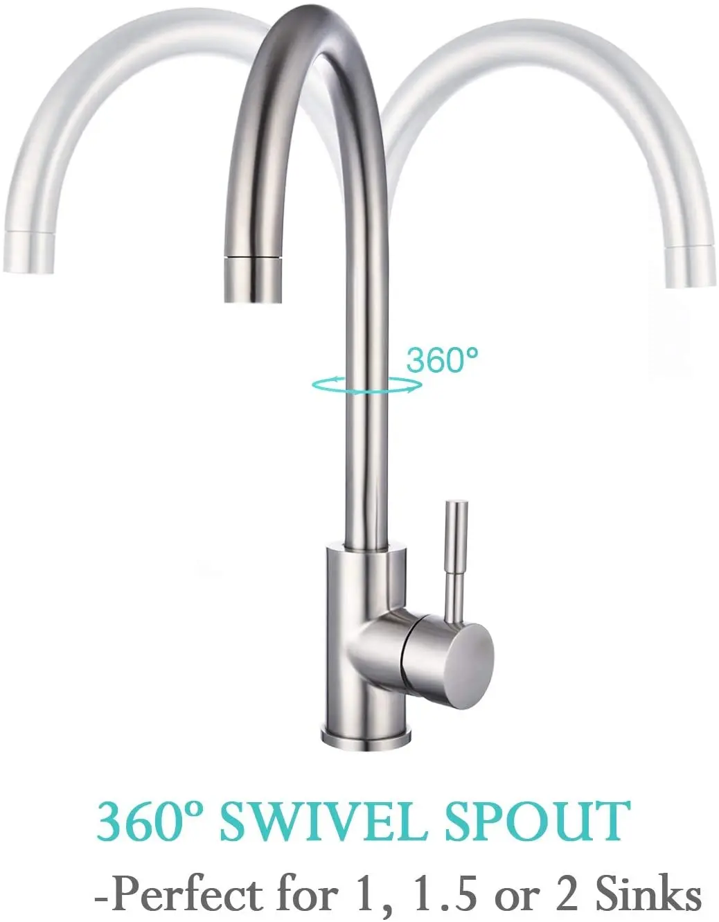 K010C Desk Mounted Stainless Steel Kitchen Sink Faucet| Alibaba.com