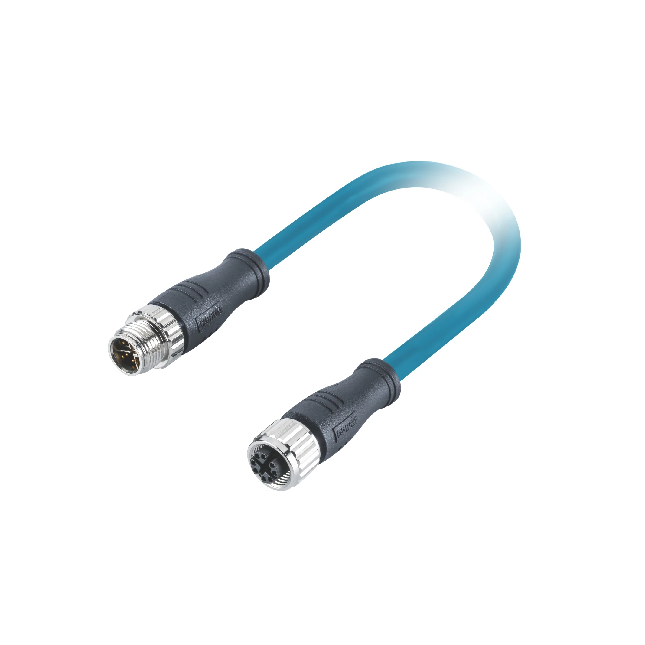 Profinet Cable M12 8pin Connector X-coding Male To Female Shielded ...