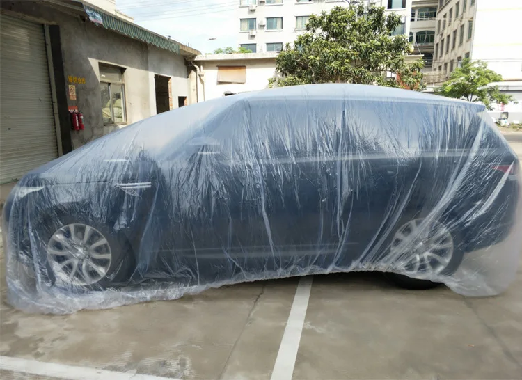 High Quality Customized Disposable Plastic Car Cover PE Transparent ...