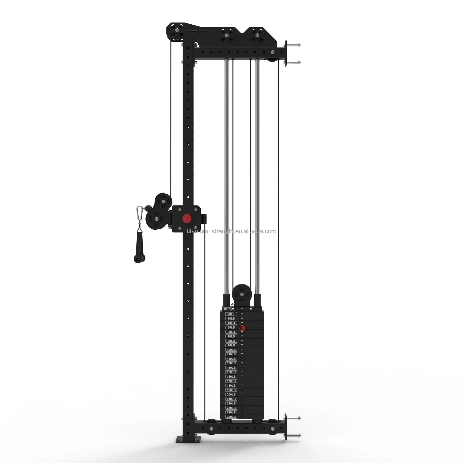 W6150-s1 Gym Strength Equipment Single Dual Adjustable Pulley System ...