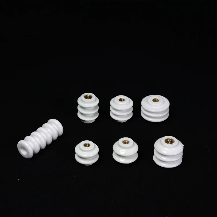 Ceramic High Voltage Electrical Insulator With Threaded Brass Insert ...