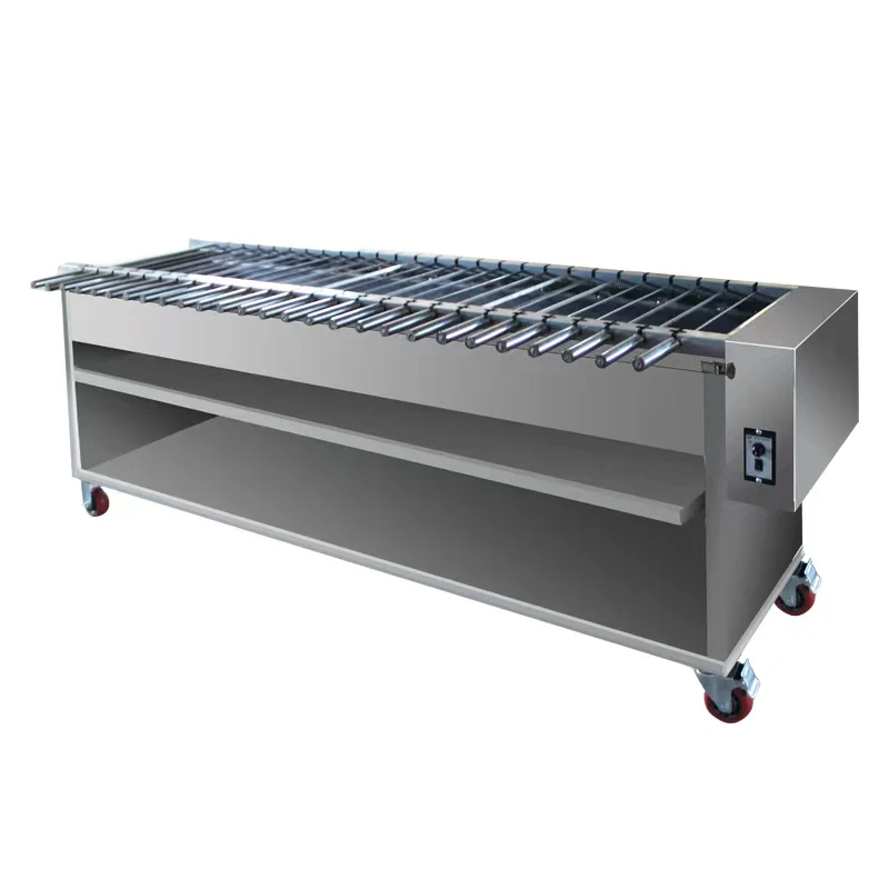 Fully Automatic Commercial Skewer Grill Fully Rotating Flipping Roasted ...