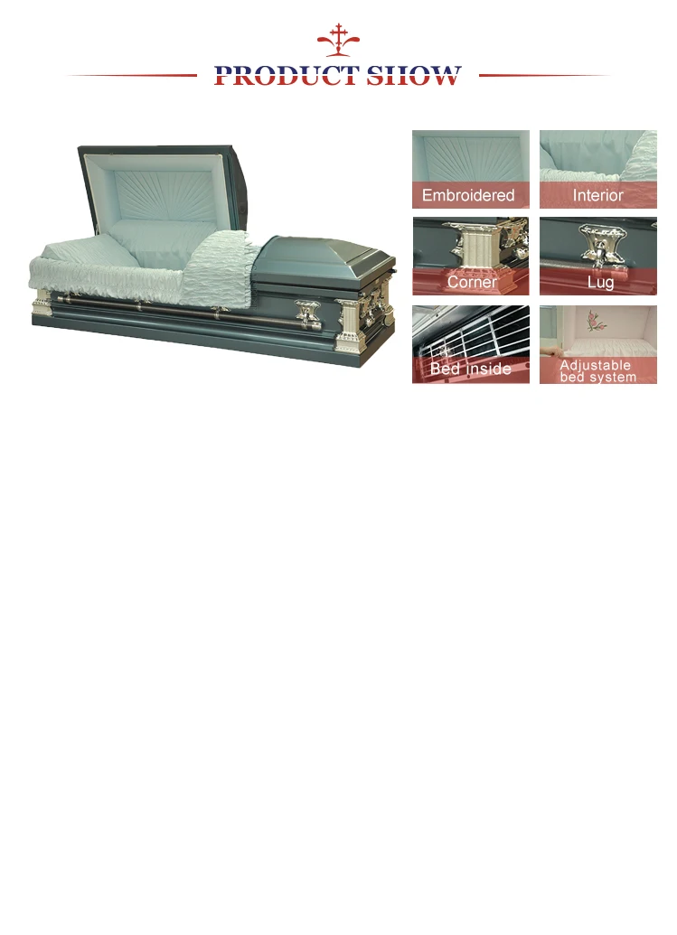 Ana Funeral Supplier Casket Interior Lining American Style 18ga Steel ...