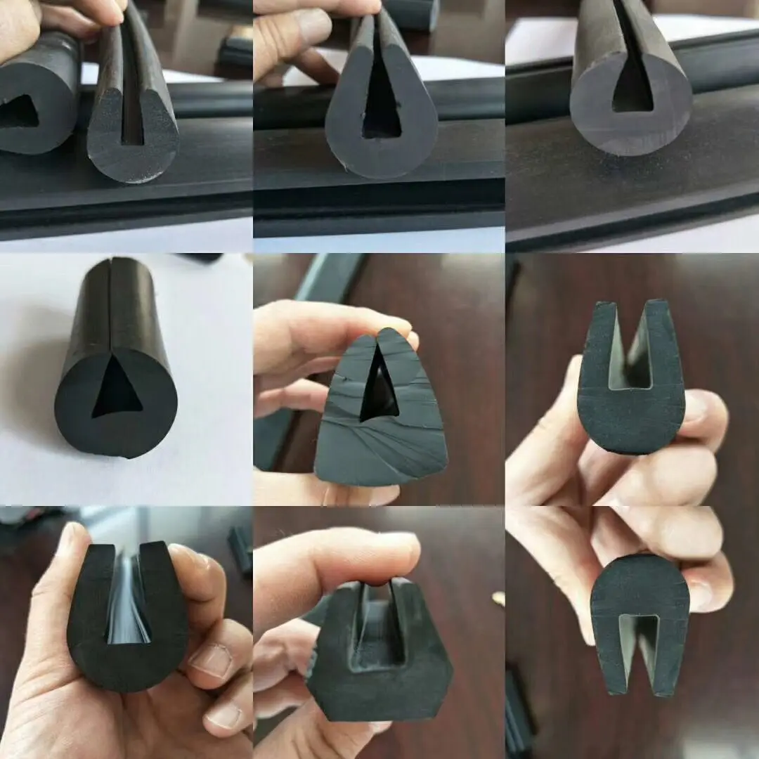 Crown Bar Channel Rubber Extrusion Strip For Wire Mesh Installation - Oem