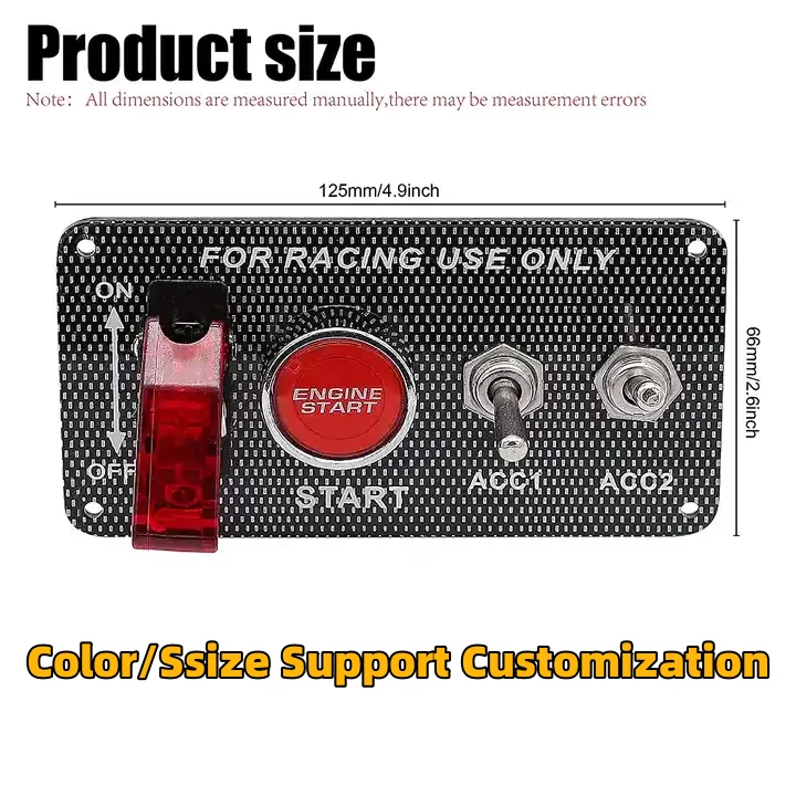 Ignition Switch Panel 12v 24v Led Lighted Toggle Switch Engine Start ...