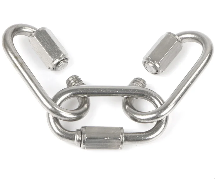 Stainless Steel Oval Locking For Rigging Hardware Rope Connector Chain ...