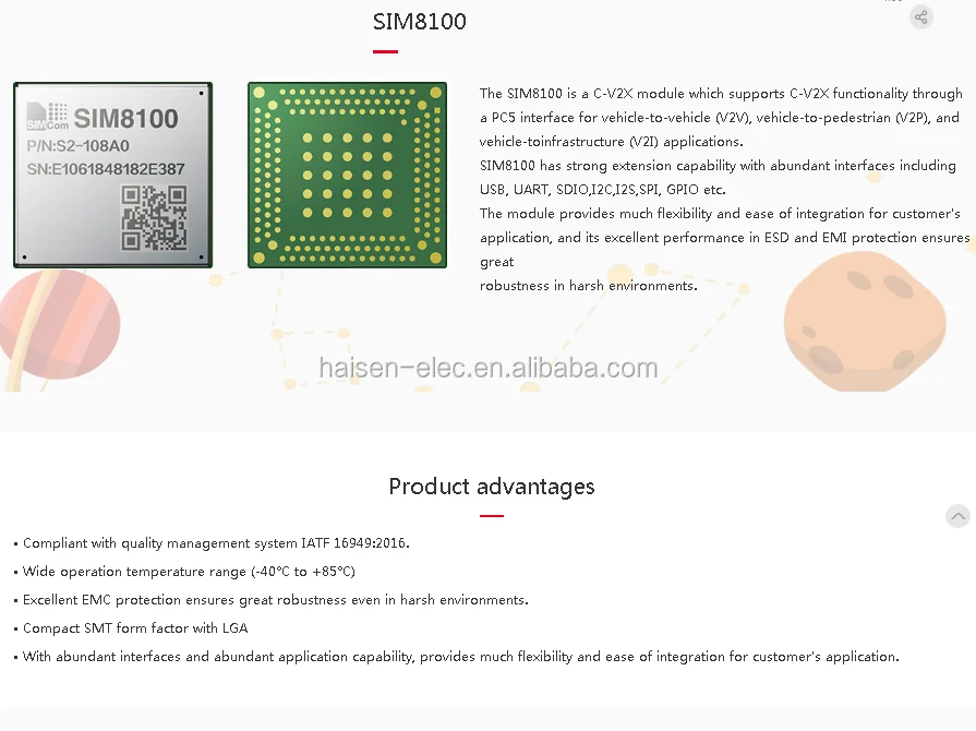 C-V2X Automotive Module V2X enable automatic driving for Intelligent ...