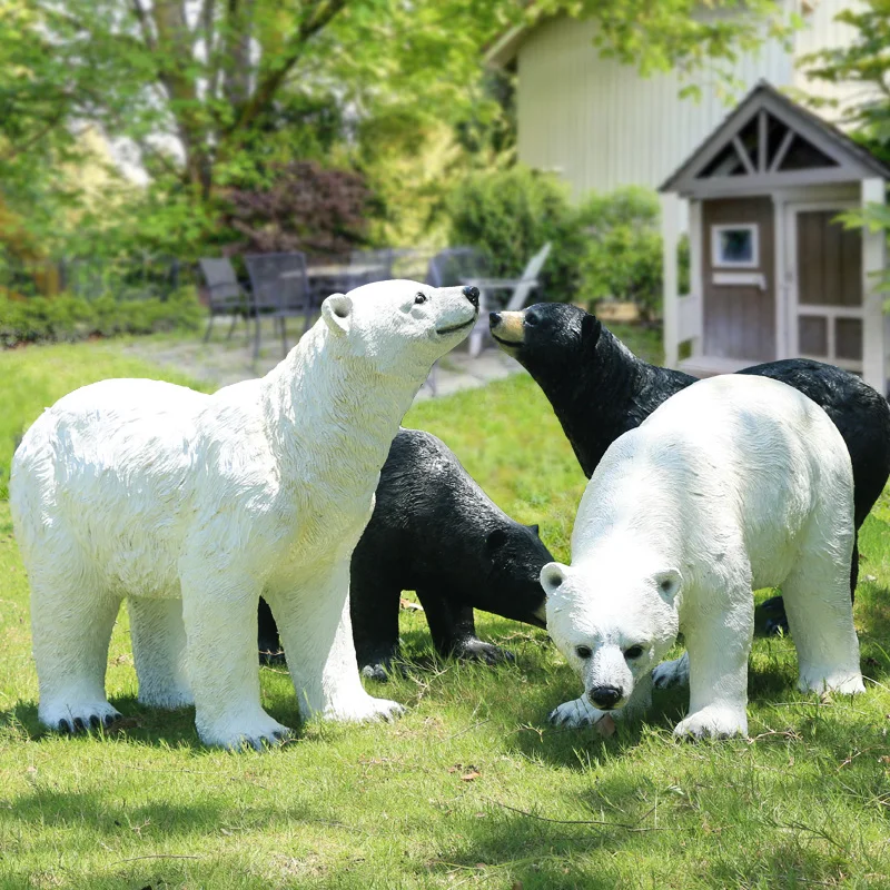 Customize Animal Decorations Life Size Standing White Polar Bear ...