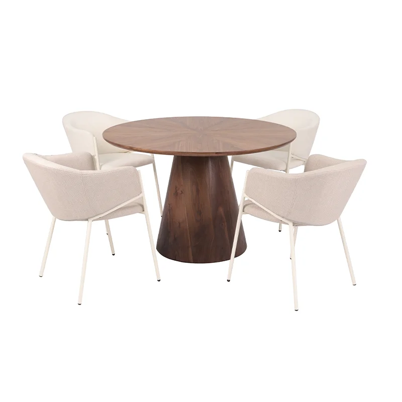 Round Shape Dining Table Modern Round MDF Dining Table Home Furniture ...