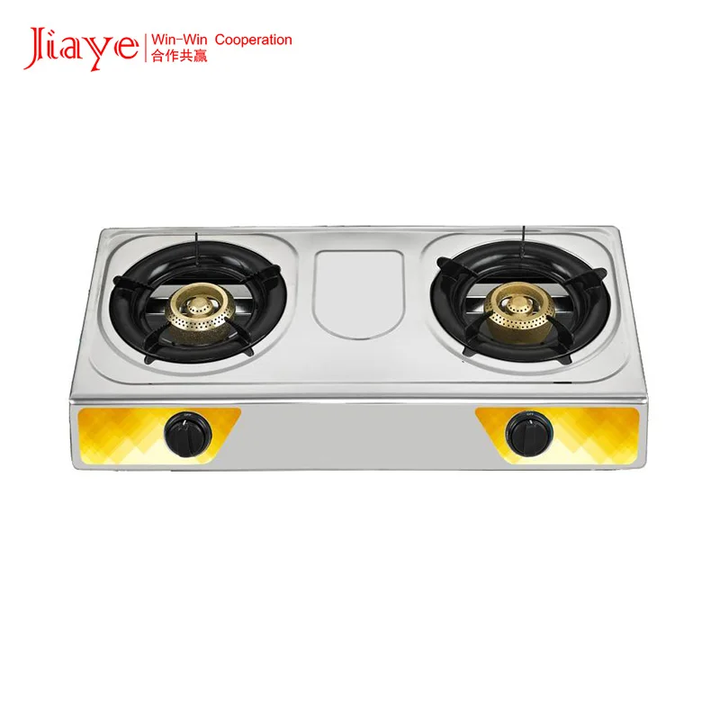 Portable Double Burners Gas Stove With Stainless Steel - Buy 2 Burner ...
